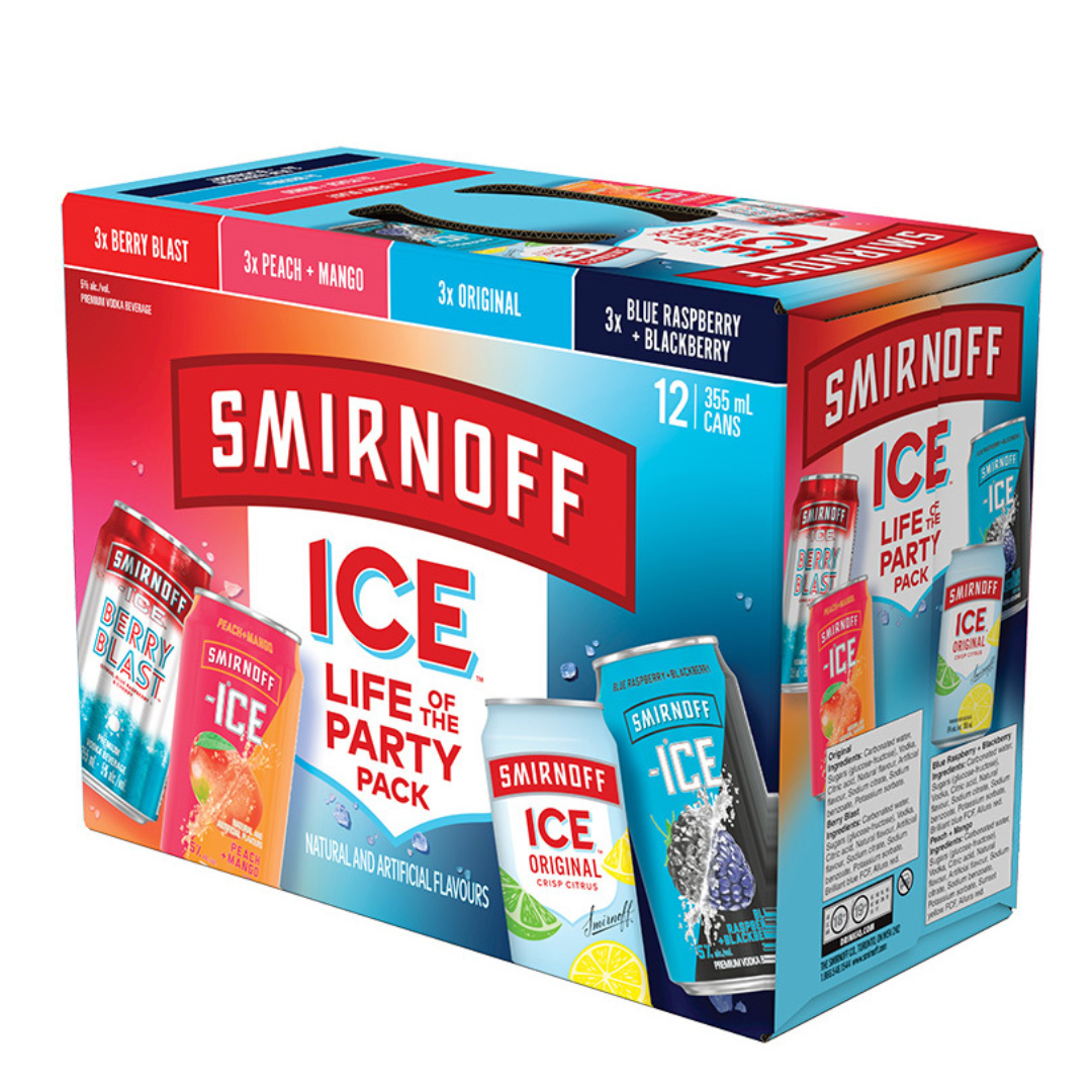 Smirnoff Ice Flavours Party Pack 12 cans – Co-op Wine Spirits Beer ...