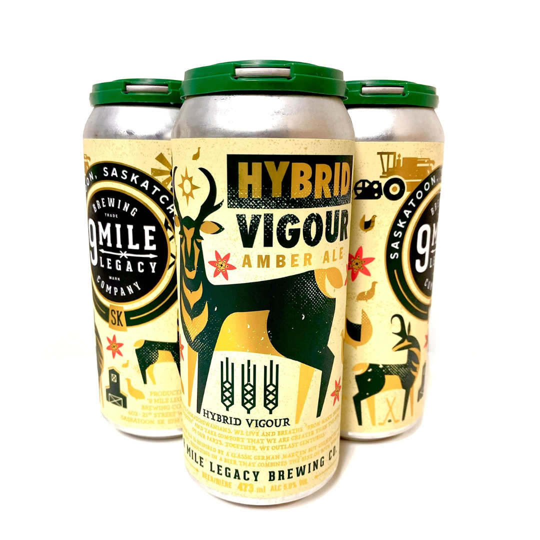 9 Mile Hybrid Vigour Amber Ale 4 Cans | Saskatoon Co-op Liquor – Co-op ...