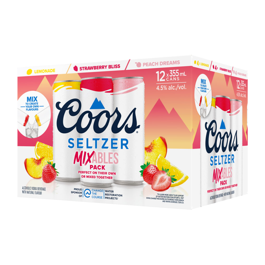 Coors Seltzer Mixables 12 cans – Co-op Wine Spirits Beer Saskatoon