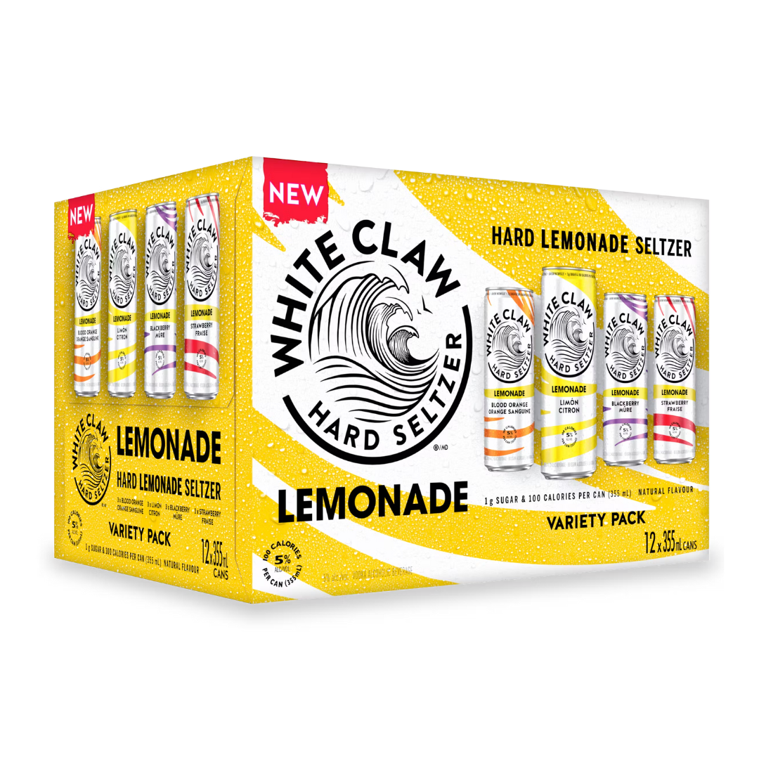 White Claw Lemonade Variety 12 cans – Co-op Wine Spirits Beer Saskatoon
