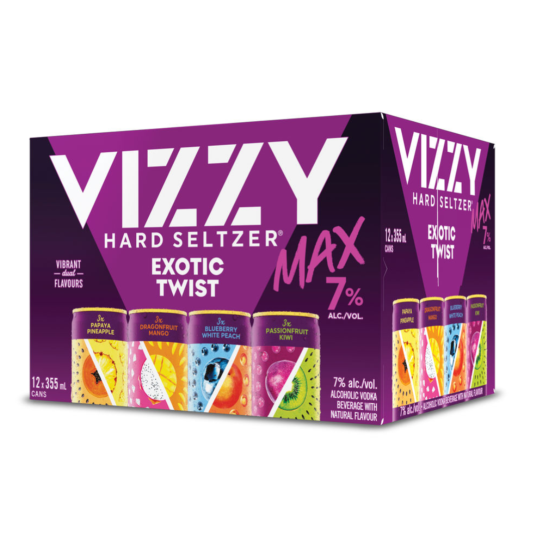Vizzy Hard Seltzer Exotic Twist 12 cans – Co-op Wine Spirits Beer Saskatoon