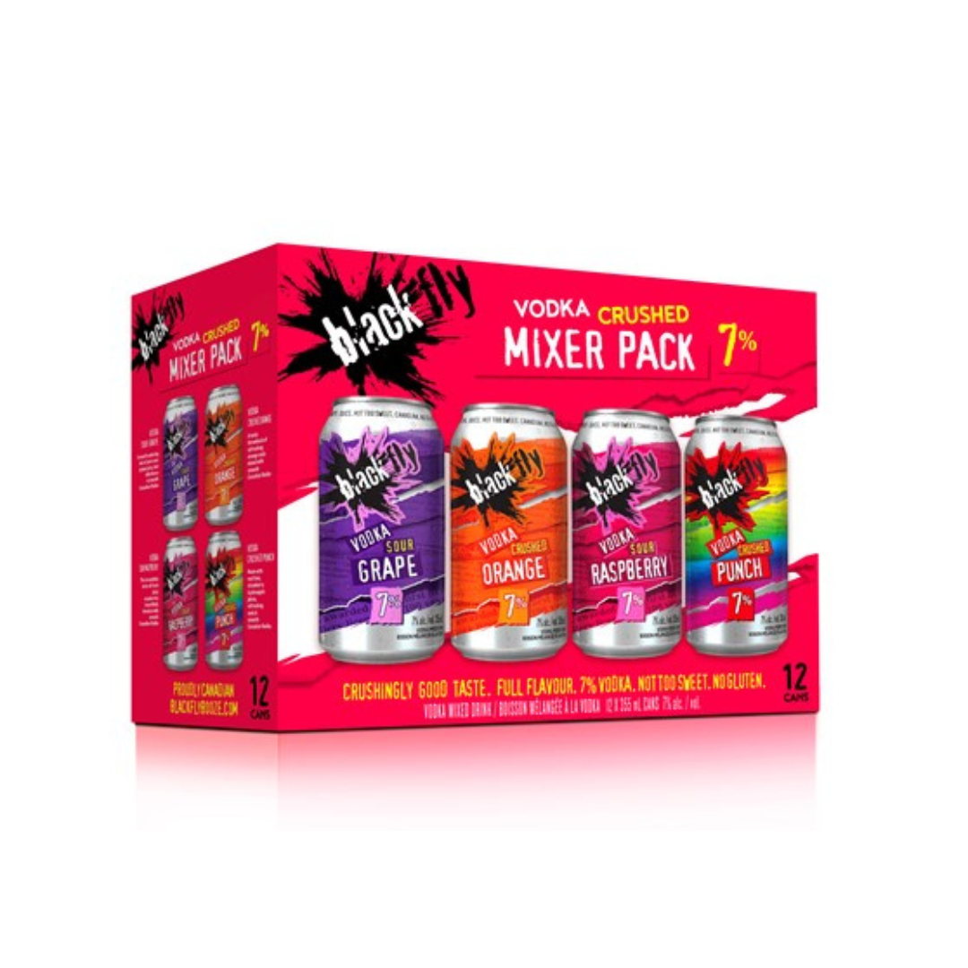 Black Fly Crushed Vodka Mixer 1.0 12 Cans – Co-op Wine Spirits Beer ...