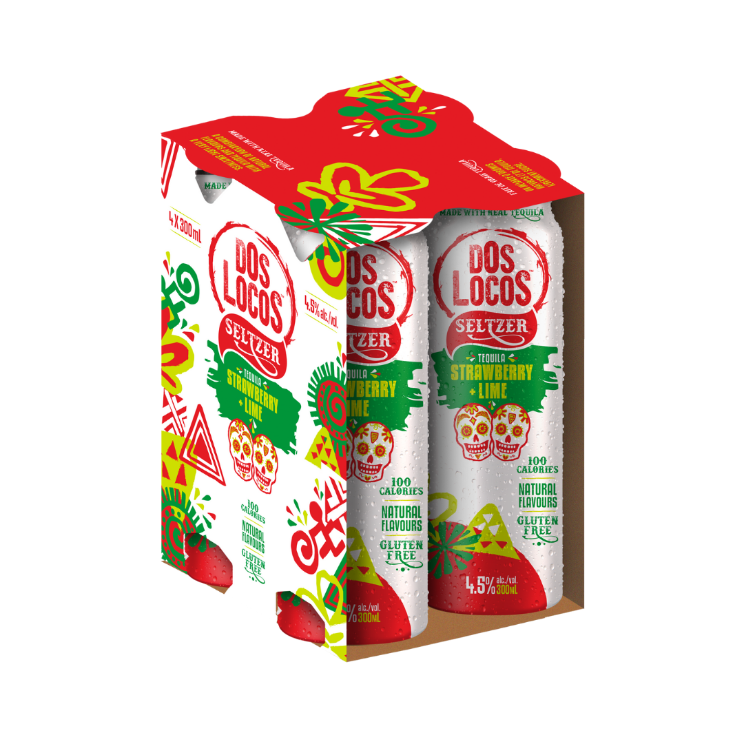 Dos Locos Strawberry Lime Tequila Seltzer – Co-op Wine Spirits Beer ...