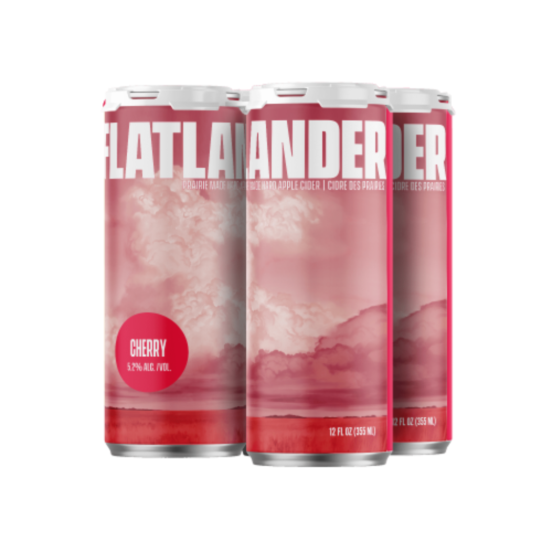 Flatlander Cherry 4 Cans – Co-op Wine Spirits Beer Saskatoon